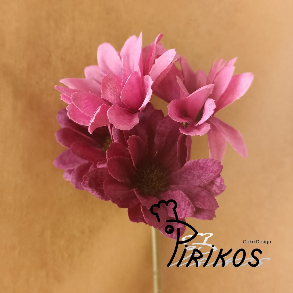 Flor Artificial – Margarida rosa/lilás – Pirikos Cake Design & Party Shop